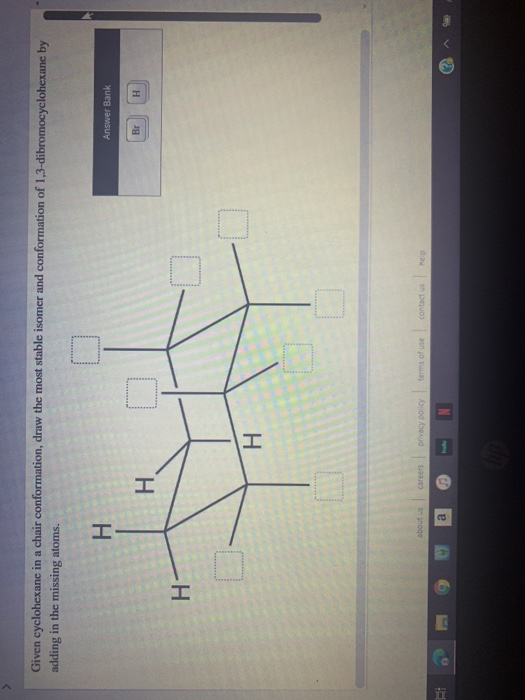 Solved > Given cyclohexane in a chair conformation, draw the | Chegg.com