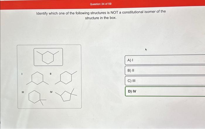 Solved Identify which one of the following structures is NOT | Chegg.com