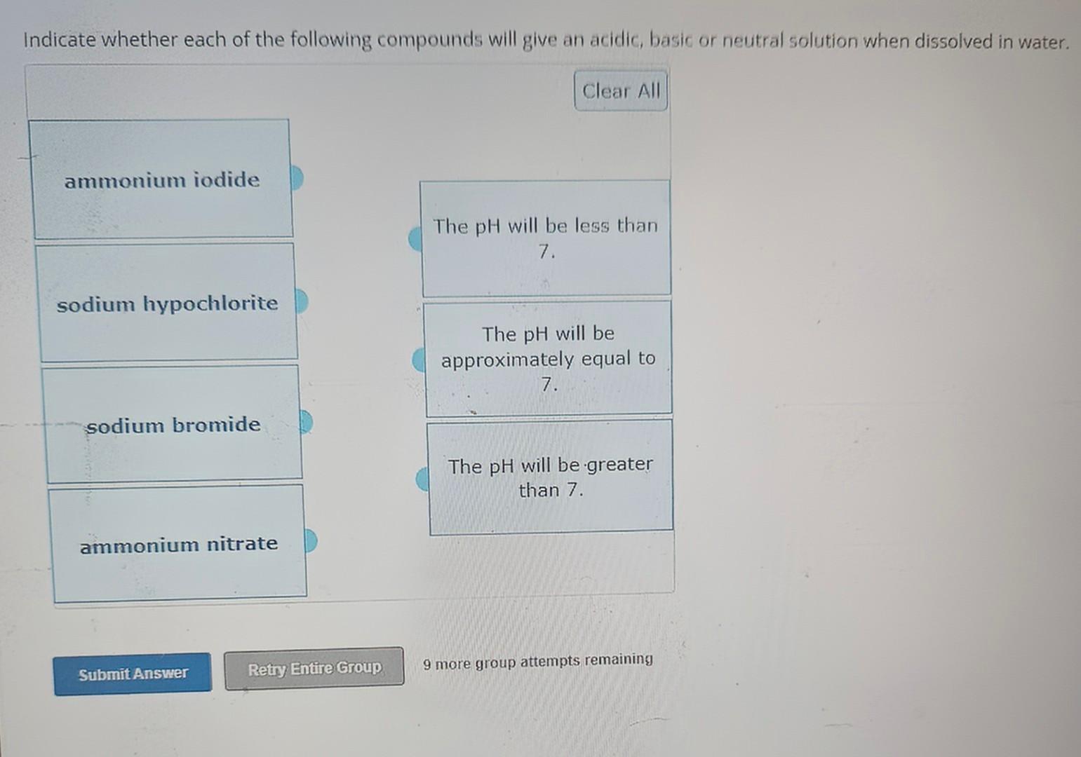Solved For the following reaction, K