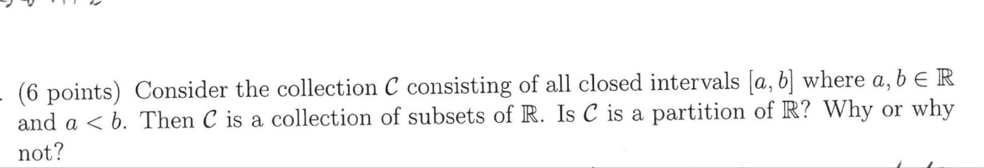 Solved (6 ﻿points) ﻿Consider the collection C ﻿consisting of | Chegg.com