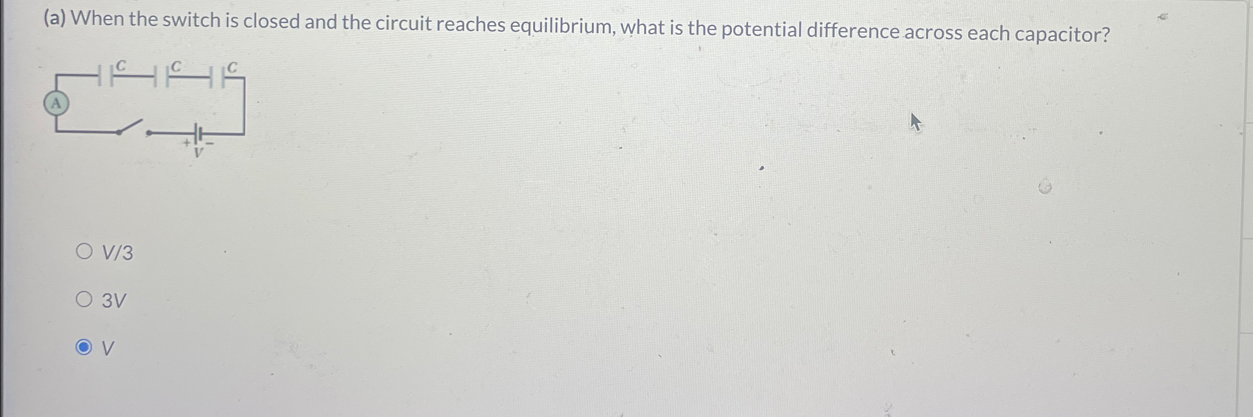 Solved (a) ﻿When the switch is closed and the circuit | Chegg.com