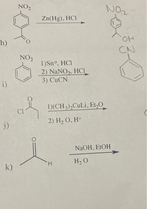 Solved 1) (Sia)2BH:THF 2) H2O2,NaOH1) Sn∘,HCl 2) NaNO2,HCl | Chegg.com