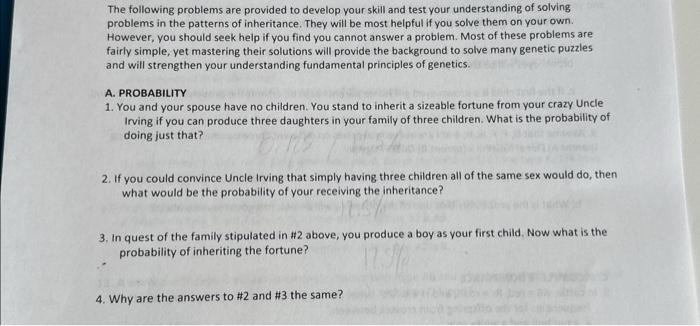 Solved The following problems are provided to develop your | Chegg.com