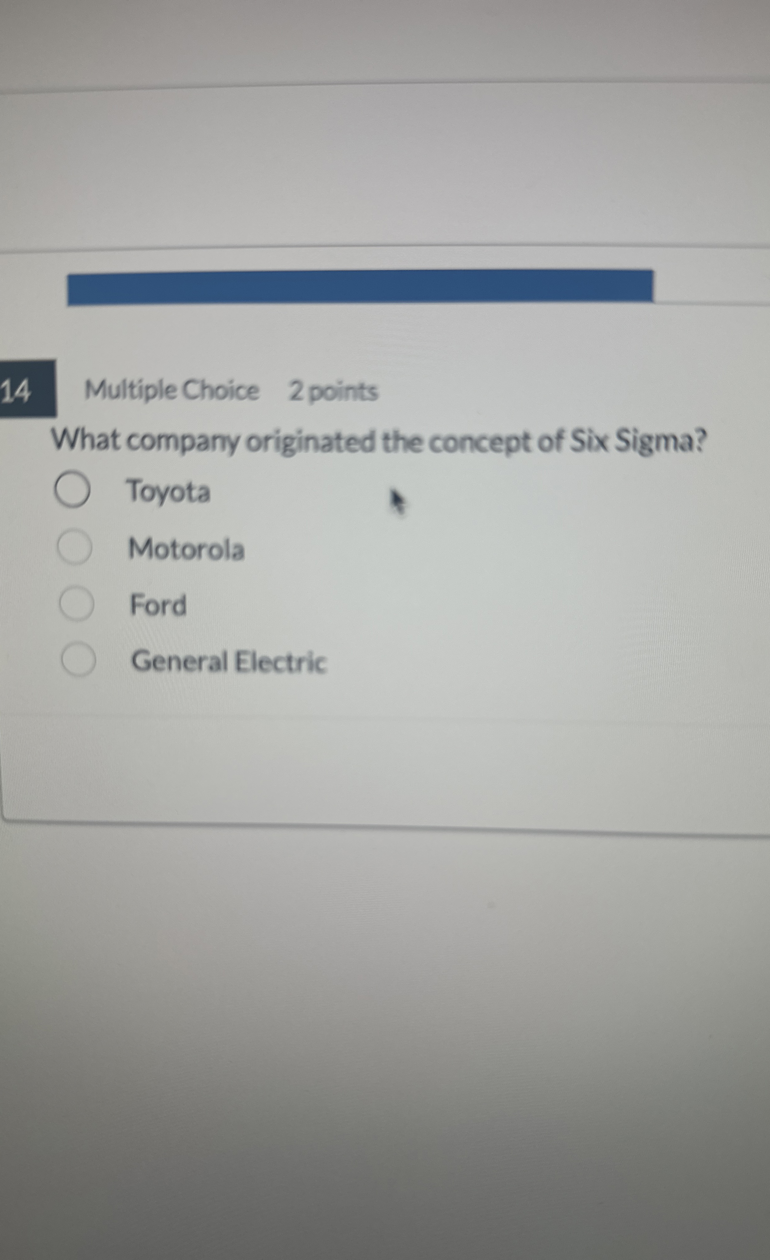 Solved Multiple Choice 2 ﻿pointsWhat company originated the | Chegg.com