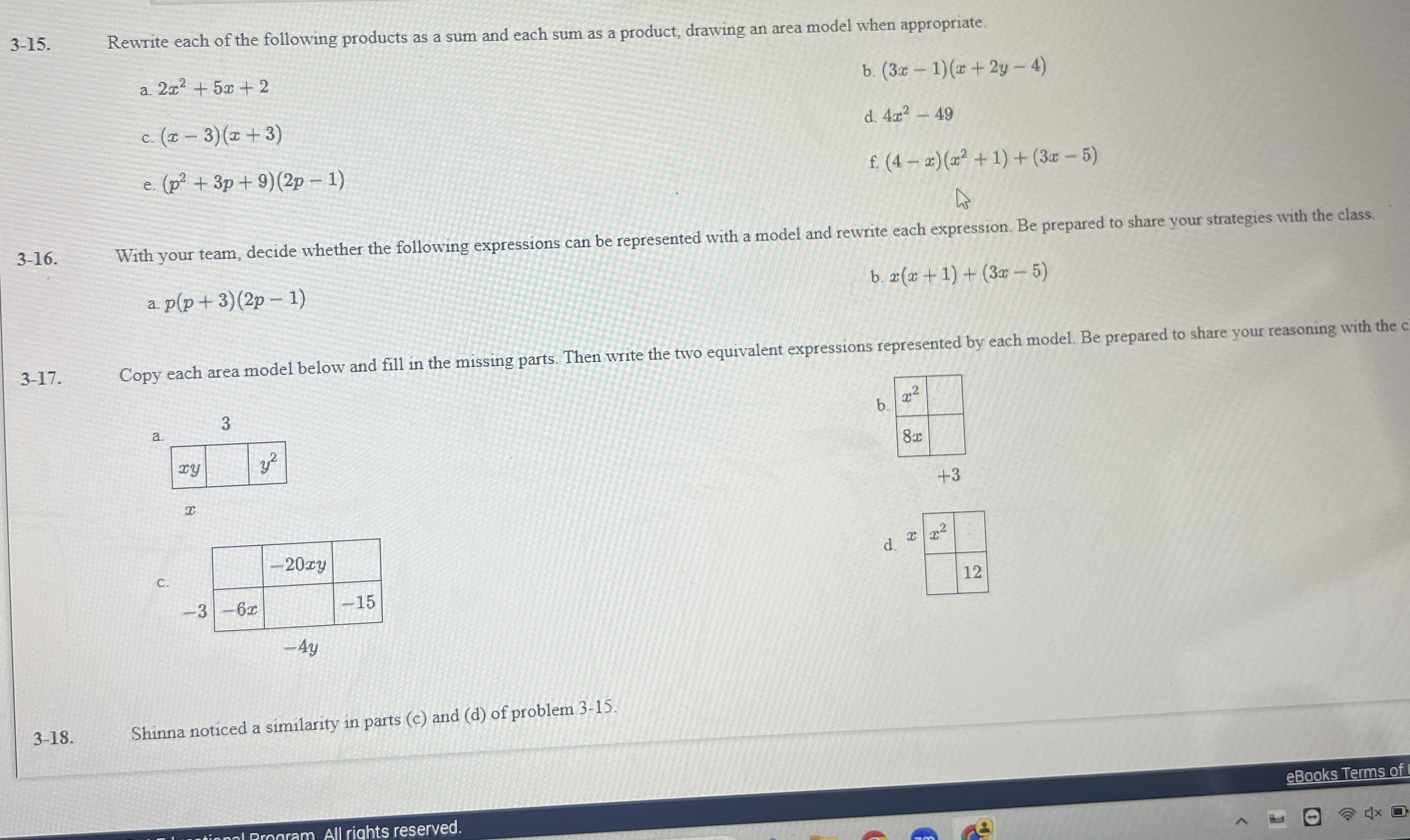Solved Rewrite each of the following products as a sum and | Chegg.com
