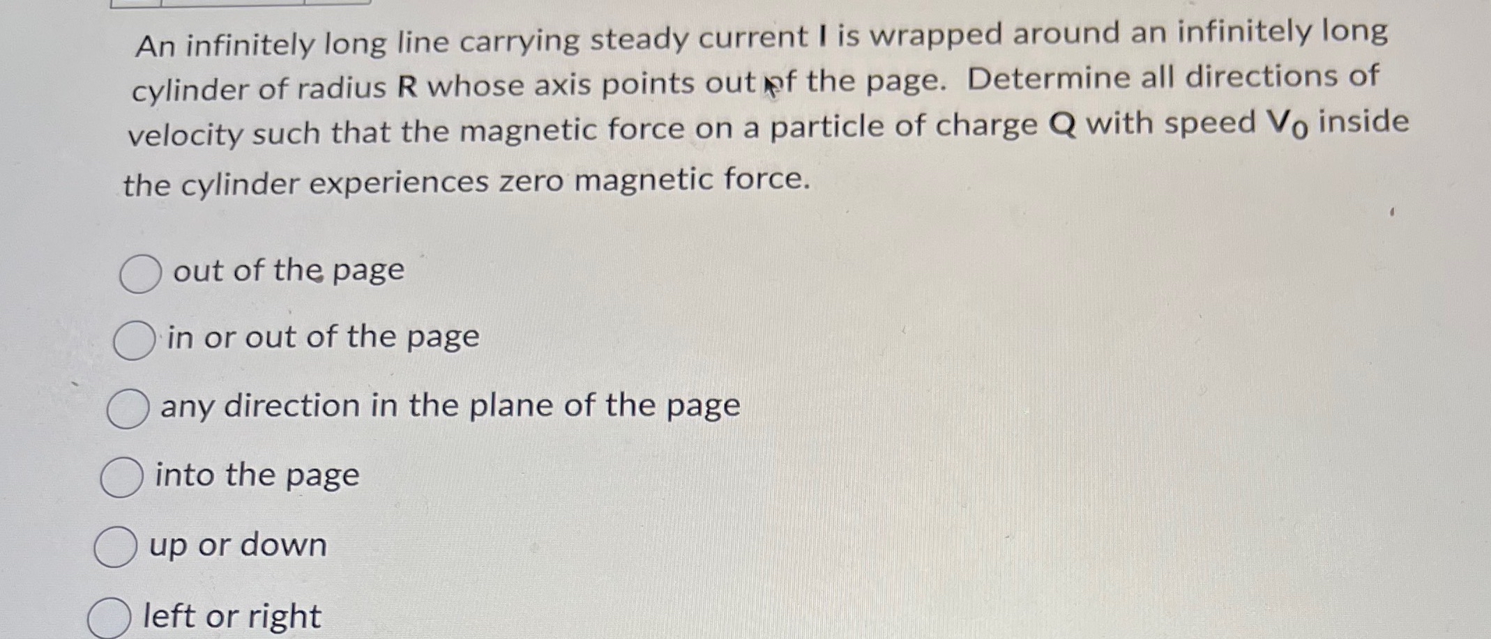 Solved An infinitely long line carrying steady current I is | Chegg.com