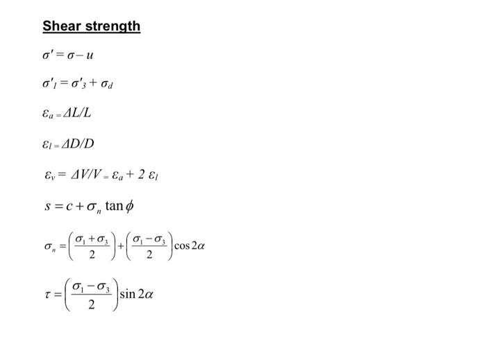 Solved Question 1: (30 Marks) A series of three direct shear | Chegg.com