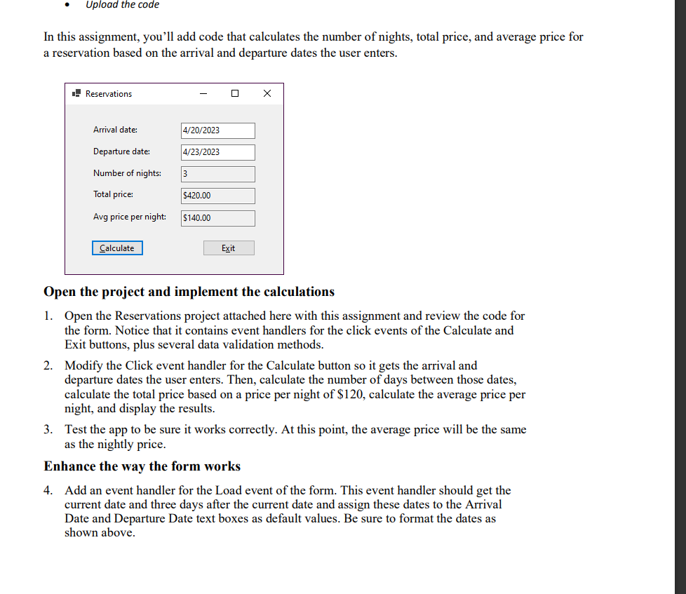 Solved Upload the codeIn this assignment, you'll add code | Chegg.com
