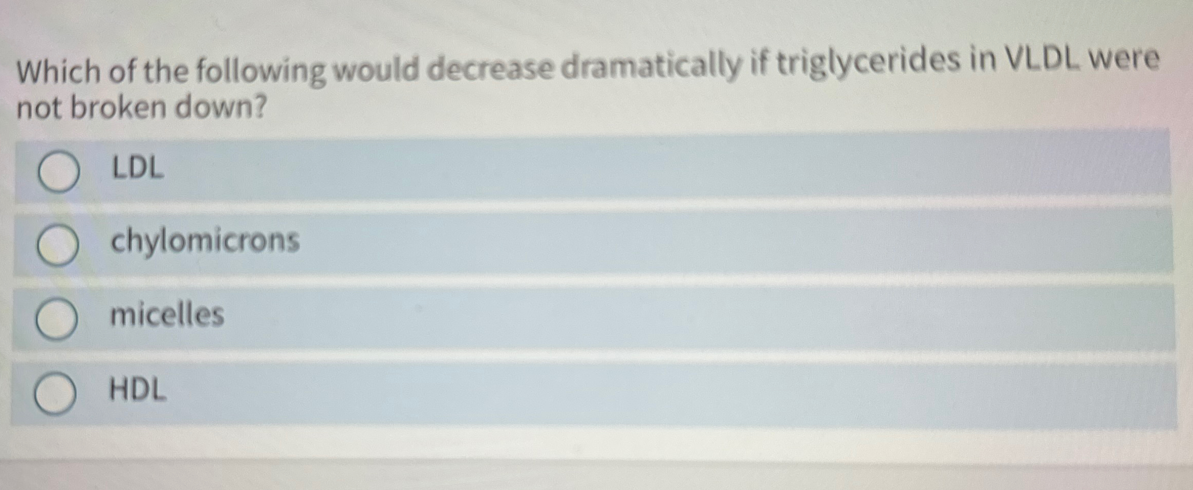 Solved Which of the following would decrease dramatically if | Chegg.com
