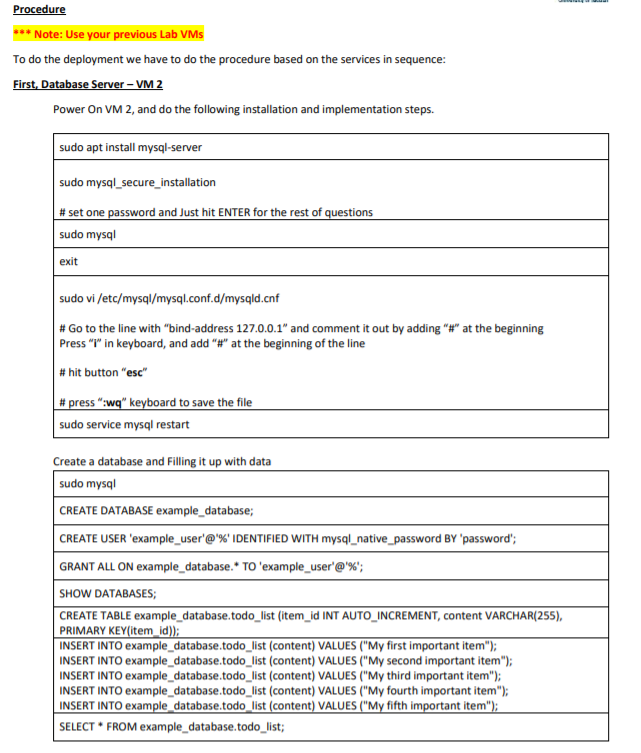 Solved Objective Deploying enterprise applications onto | Chegg.com