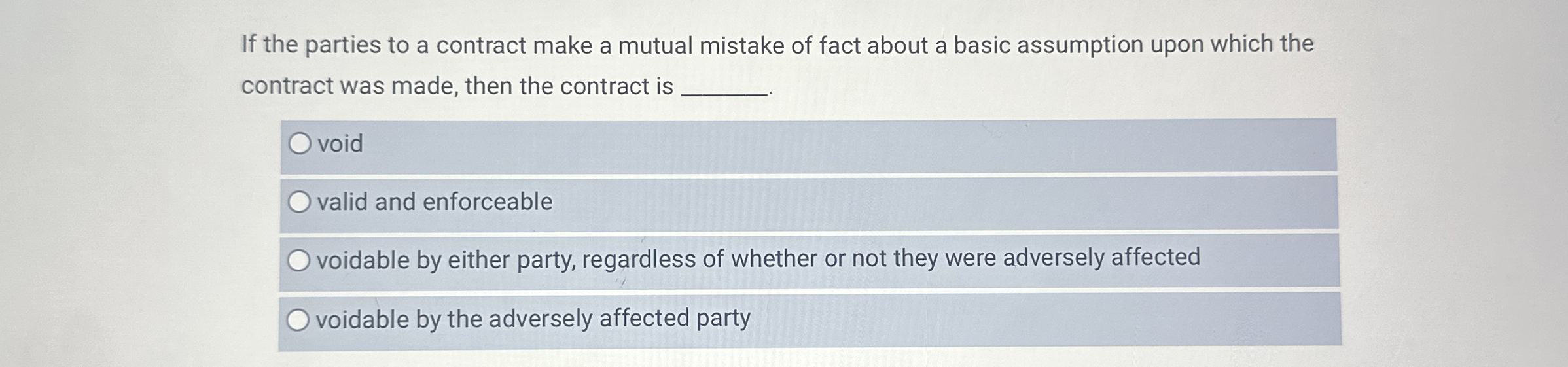 Solved If the parties to a contract make a mutual mistake of | Chegg.com