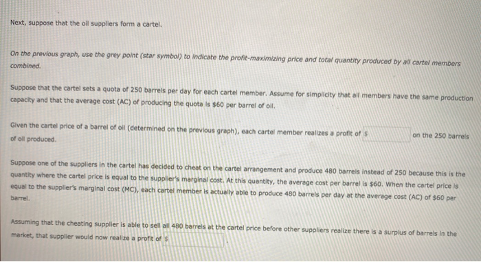 Solved 4. The oil cartel The Organization of Petroleum | Chegg.com