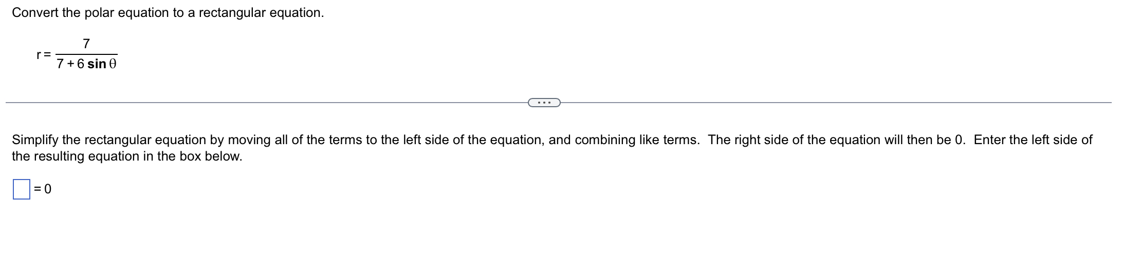Solved Convert the polar equation to a rectangular | Chegg.com