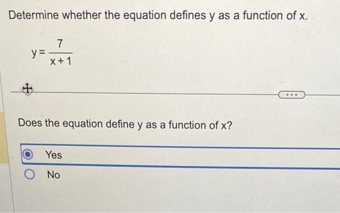 Solved Determine Whether The Equation Defines Y As A
