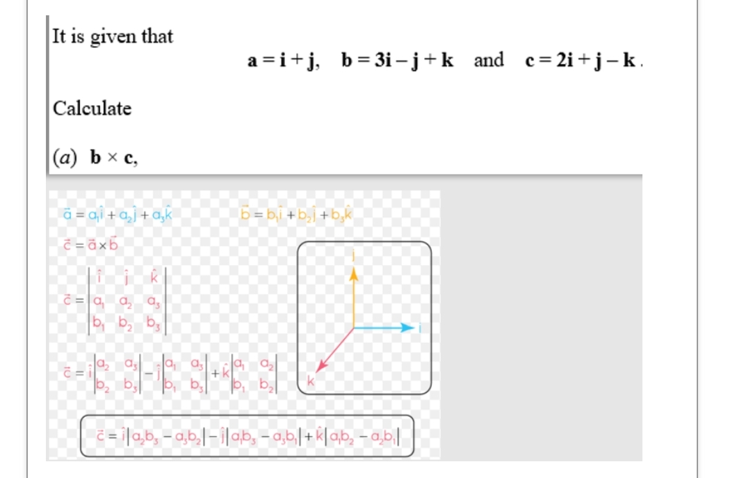 Solved It is given thata=i+j,b=3i-j+k ﻿and | Chegg.com