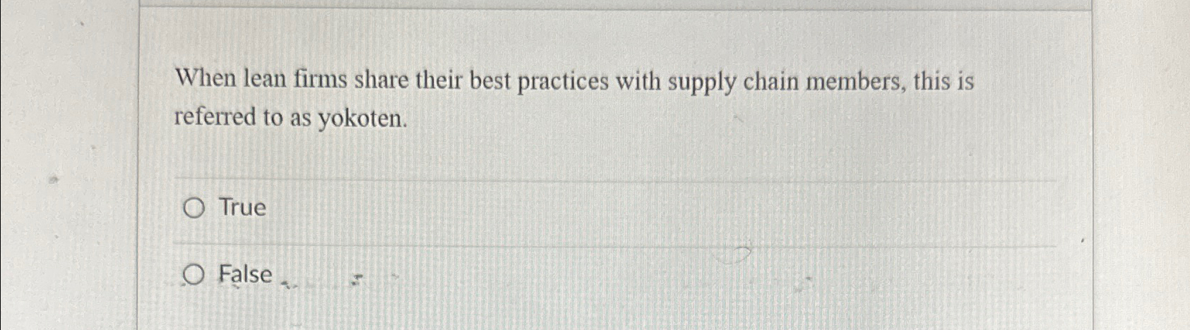 Solved When lean firms share their best practices with | Chegg.com