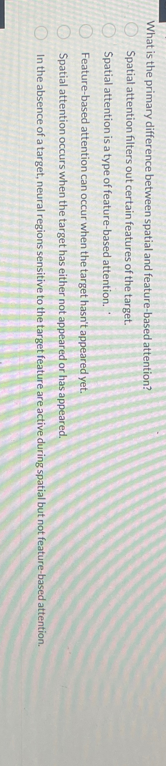 Solved What is the primary difference between spatial and | Chegg.com