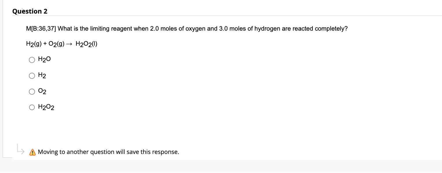 Solved What is the limiting reagent when 2.0 ﻿moles of | Chegg.com