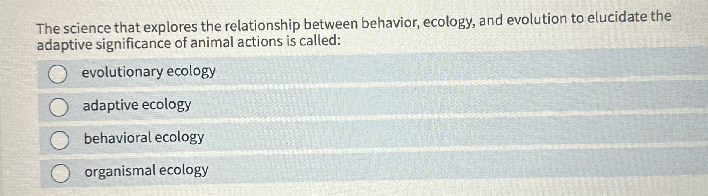Solved The science that explores the relationship between | Chegg.com