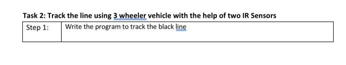 Solved Task 1: Interfacing \& Calibrating IR Sensor for Line | Chegg.com