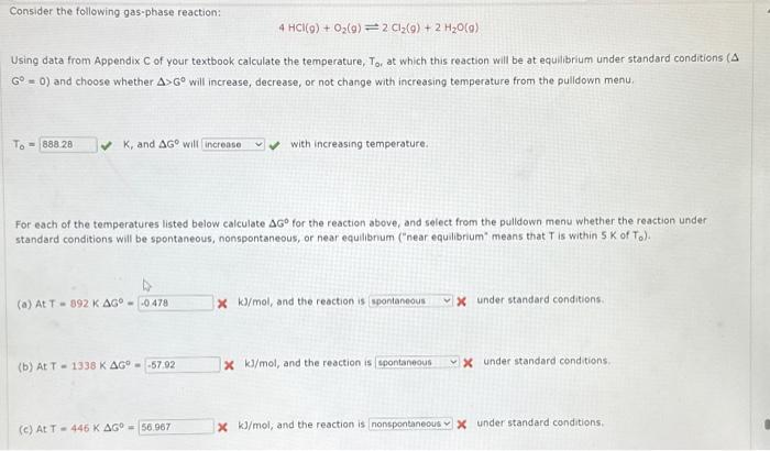 Solved Consider the following gas-phase reaction: | Chegg.com