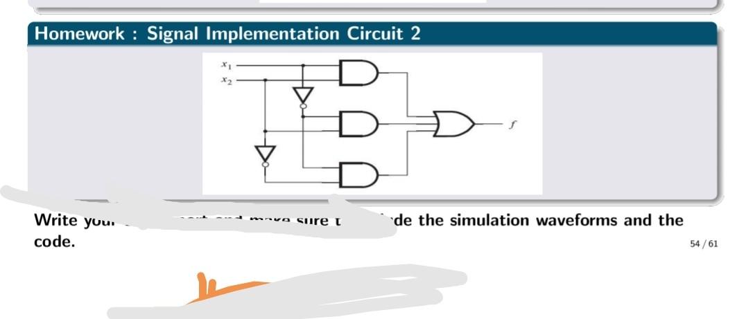 Solved Homework: Signal Implementation Circuit 2 Write you | Chegg.com