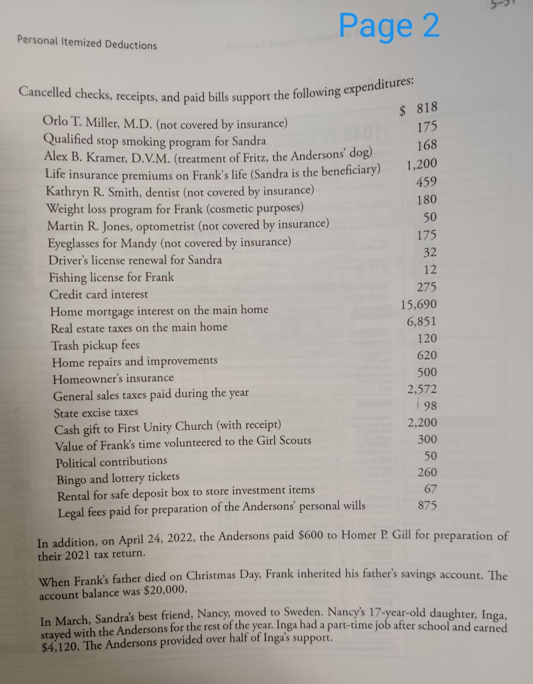 Use the following information to prepare the joint | Chegg.com