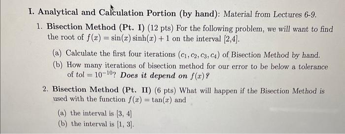 Solved Analytical and Calculation Portion (by hand): | Chegg.com