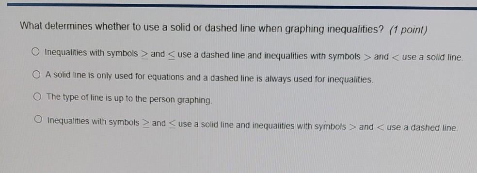 Solved What determines whether to use a solid or dashed line | Chegg.com
