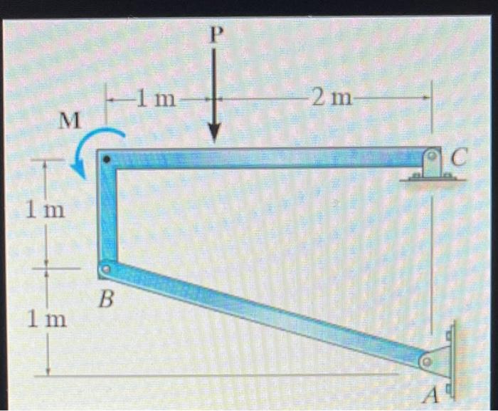 Solved Determine x and y components of reaction at pin C | Chegg.com