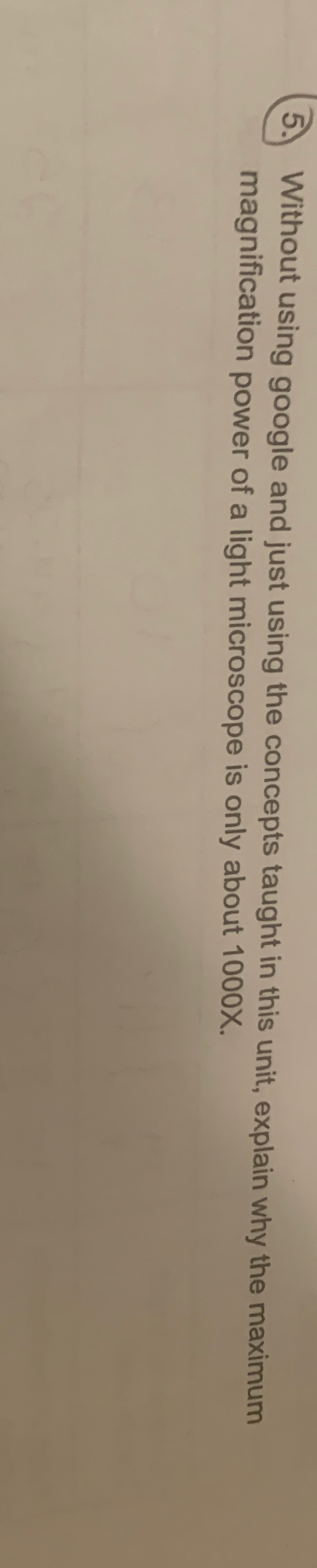 Solved Without using google and just using the concepts | Chegg.com