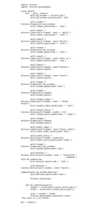Solved We wrote this GUI program in class. Modify it, so | Chegg.com