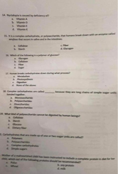 Solved INSTRUCTION: Choose the BEST answer. Use the answer | Chegg.com