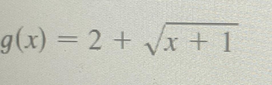 Solved g(x)=2+x+12 ﻿Find the inverse equation | Chegg.com