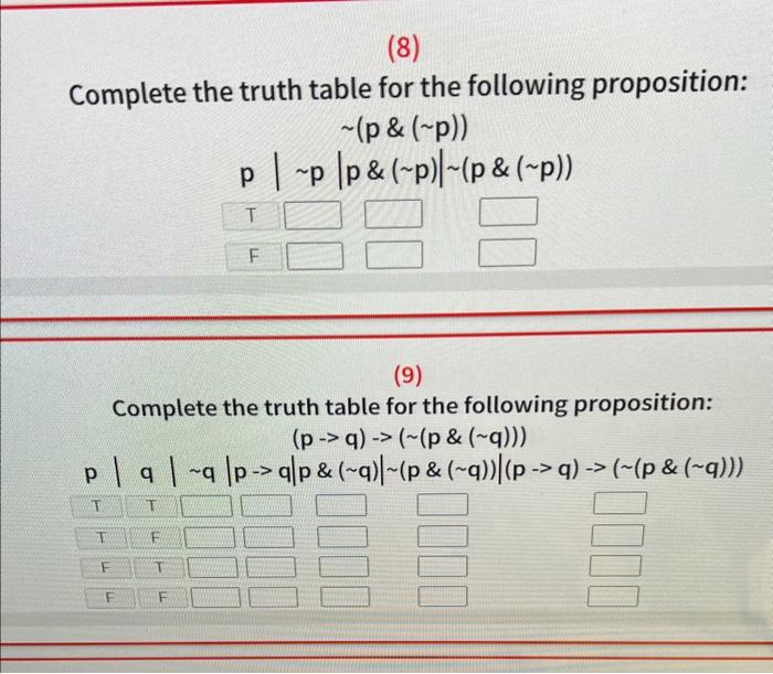 Solved Complete the truth table for the following | Chegg.com
