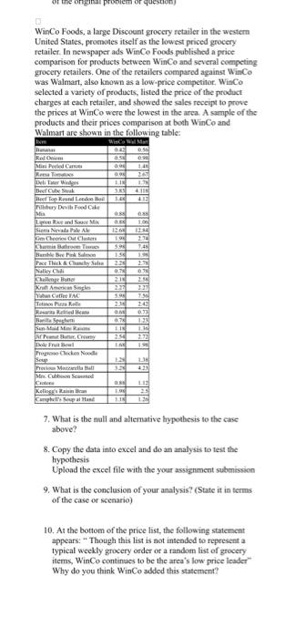 Excel Assignment Texas Health Harris Methodist | Chegg.com