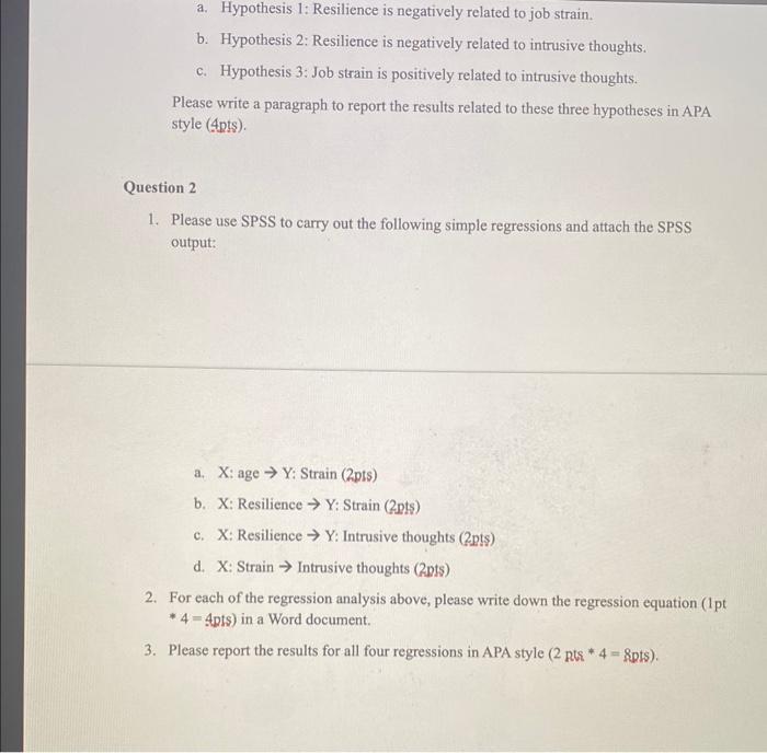 1. Please use SPSS to find out the following | Chegg.com