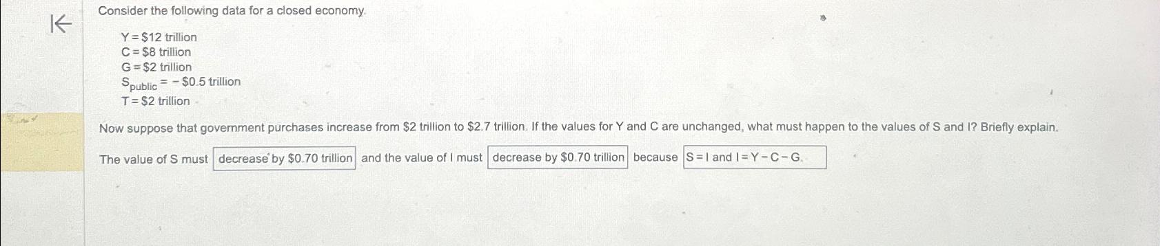 Solved Consider the following data for a closed | Chegg.com