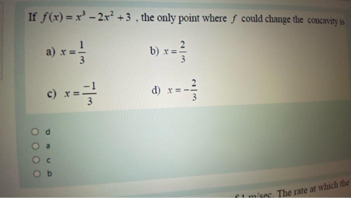 Solved The second derivative of y = tan (2.x) is of a) y = 2 | Chegg.com
