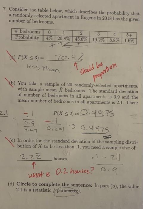 Solved 7. Consider the table below, which describes the | Chegg.com
