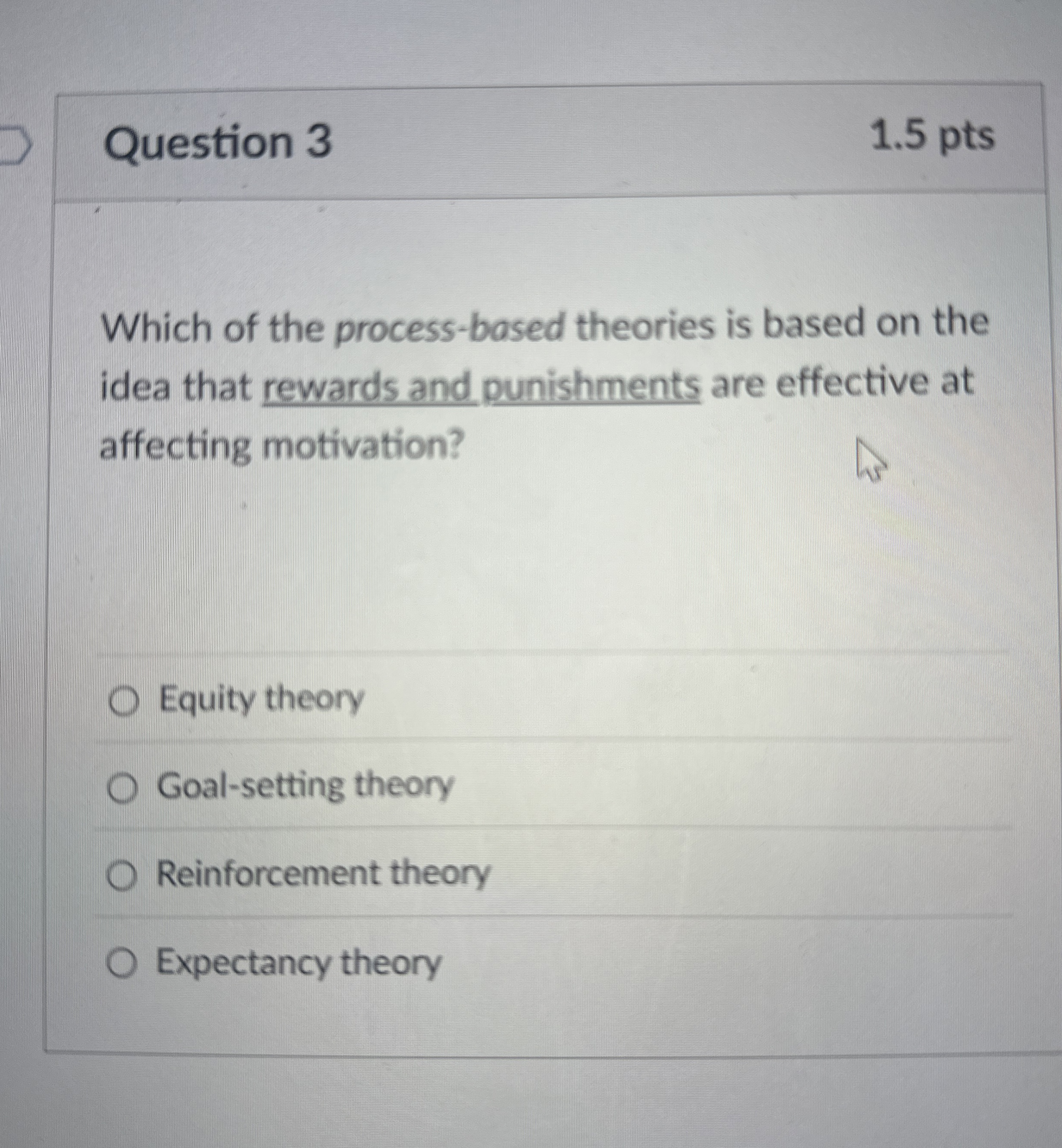 Solved Question 31.5 ﻿ptsWhich of the process-based theories | Chegg.com