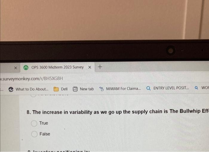Solved 8. The increase in variability as we go up the supply | Chegg.com