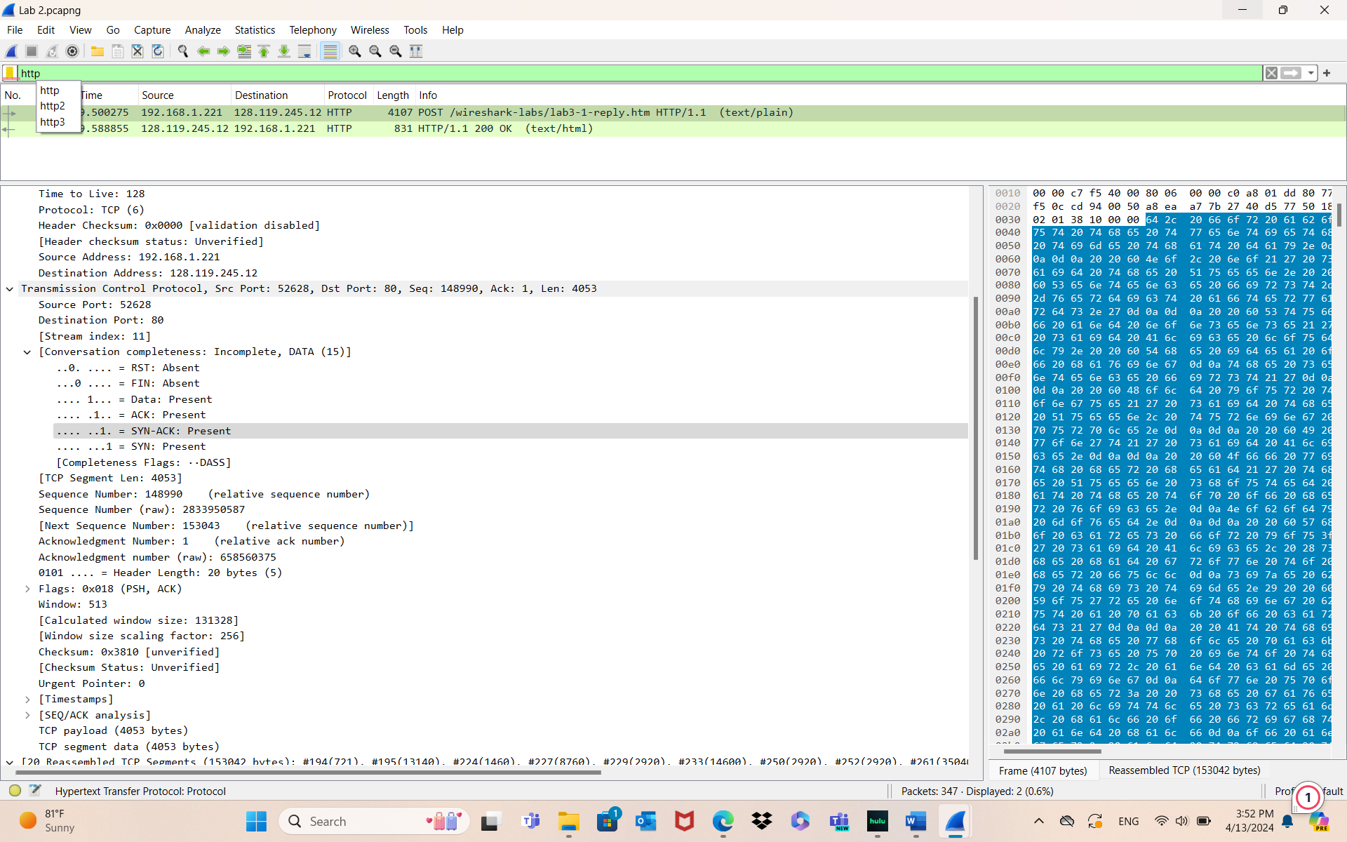 Solved 5. ﻿What is the sequence number of the TCP segment | Chegg.com