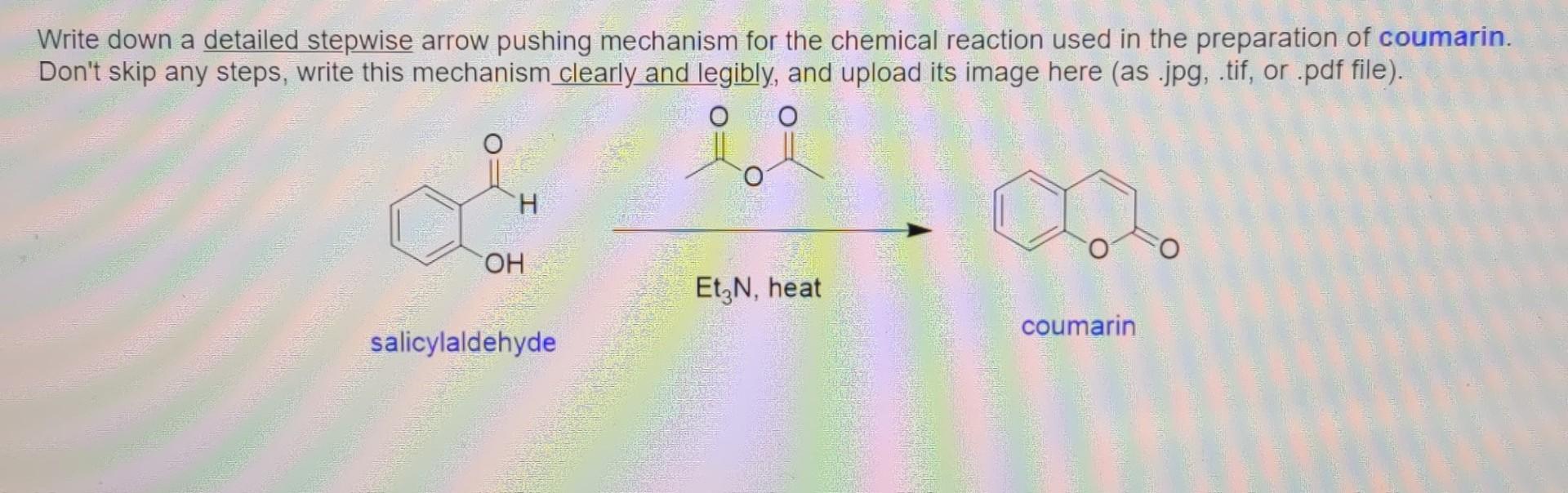 Solved Write down a detailed stepwise arrow pushing | Chegg.com