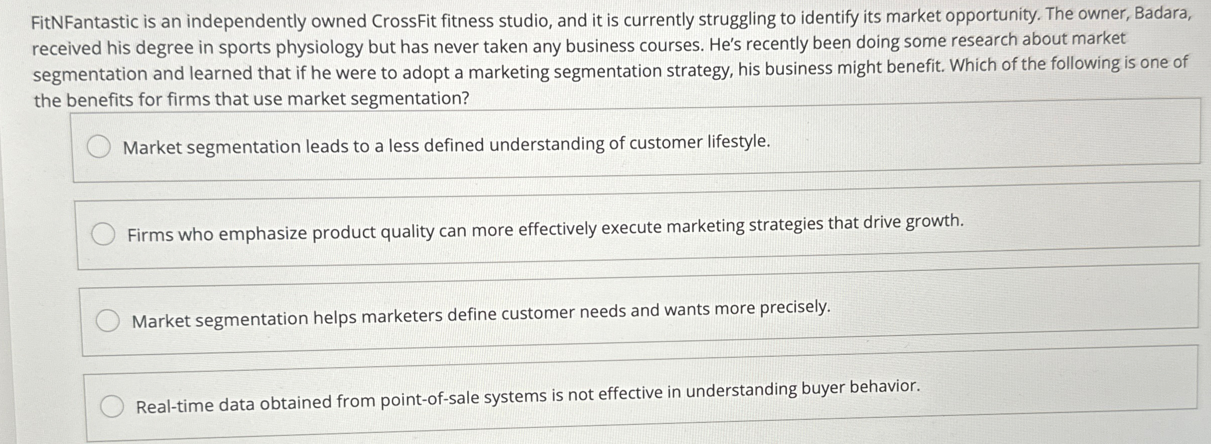 Solved FitNFantastic is an independently owned CrossFit | Chegg.com