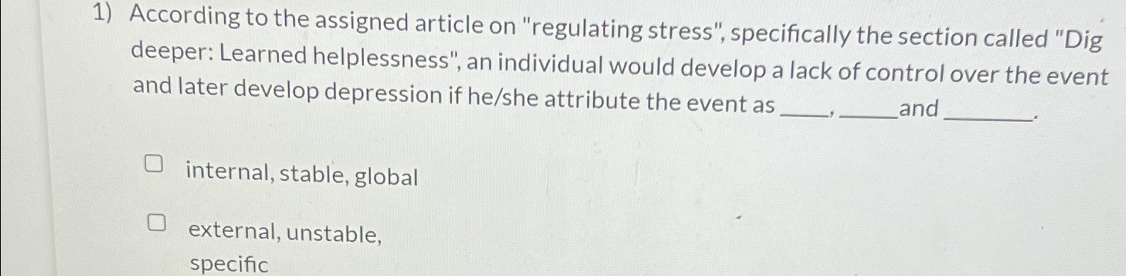 Solved According to the assigned article on "regulating | Chegg.com