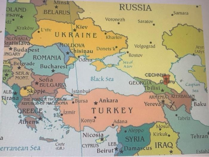 Solved Now look at this second map and the relationship of | Chegg.com