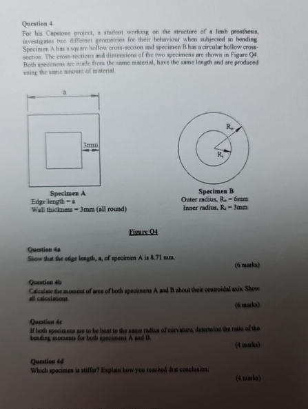 Solved Question 4For his Capstone project, a student working | Chegg.com