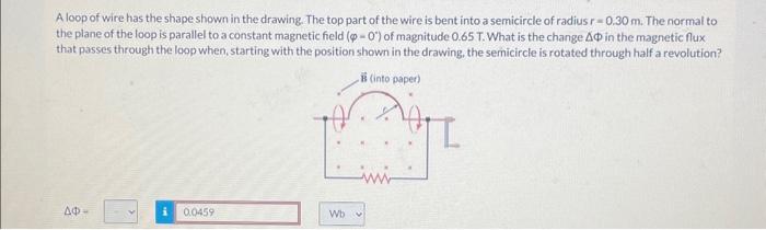 Solved A loop of wire has the shape shown in the drawing. | Chegg.com