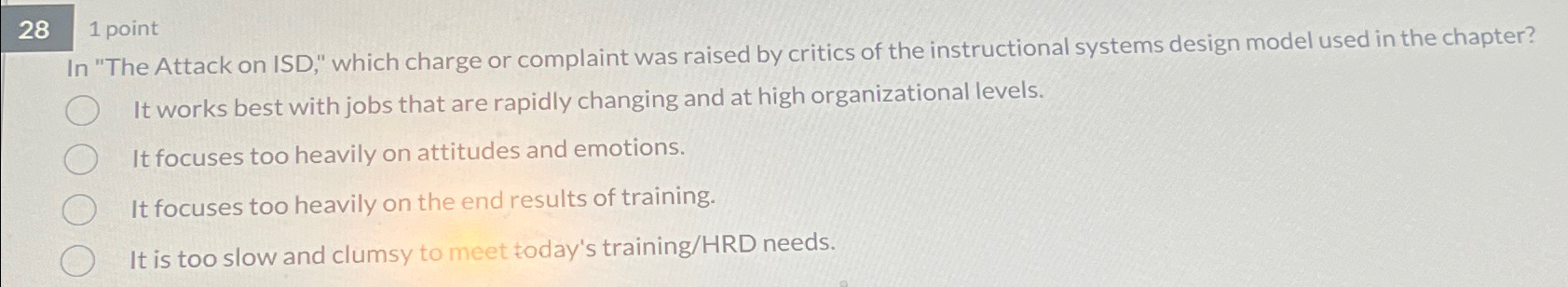 Solved In "The Attack on ISD," which charge or complaint was | Chegg.com